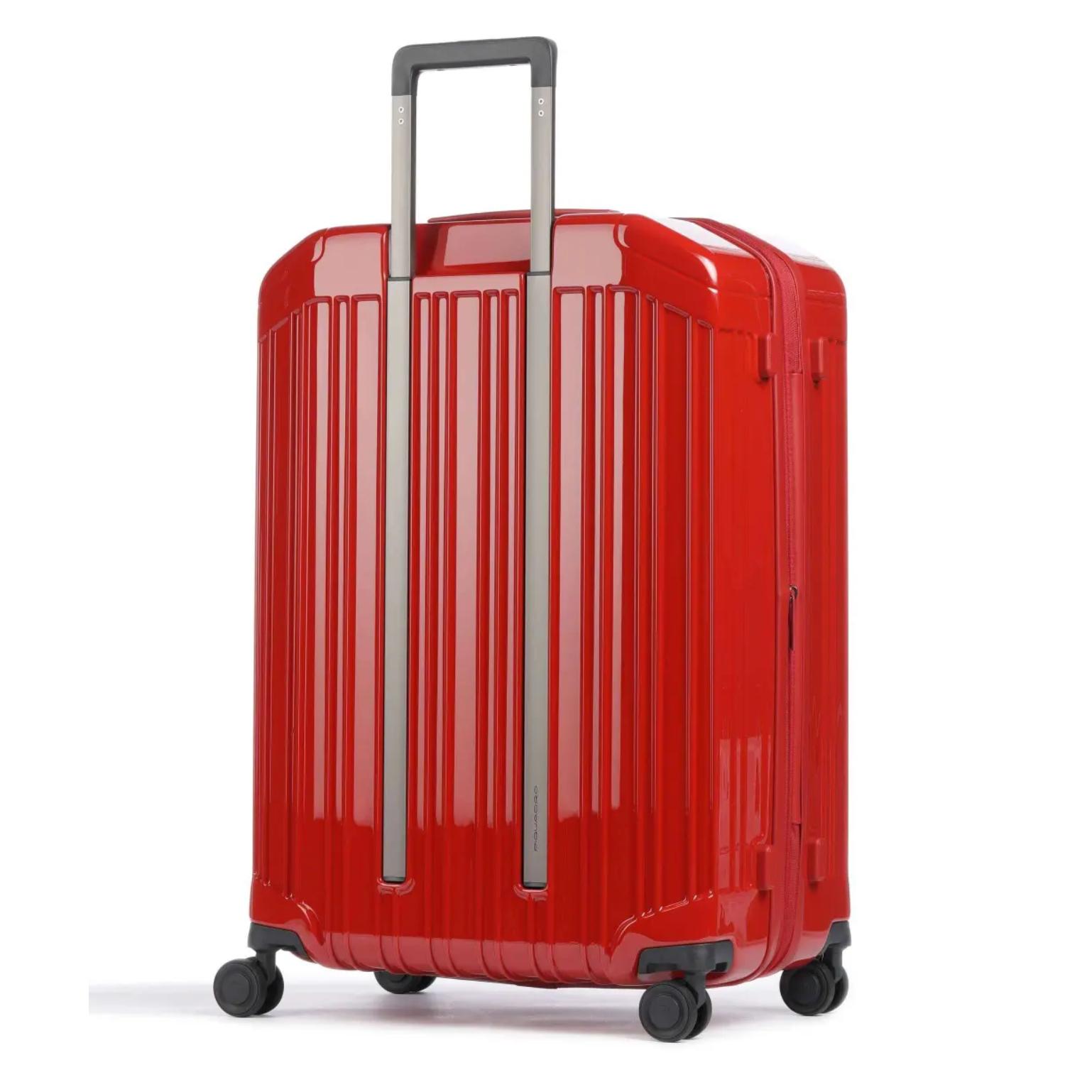 Piquadro Pq-Light Medium Size Expandable Trolley With 4 Wheels In Poly ...